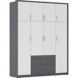 Rauch Kleiderschrank &raquo;Schrank Dreht&uuml;renschrank Garderobe Ankleide Schlafzimmer HILDESHEIM&laquo; Breiten: 185/275 cm, H&ouml;he 231 cm, oberste Schublade mit 