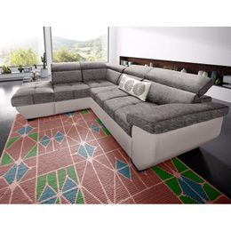 COTTA Ecksofa &raquo;Speedway L-Form, B: 262cm, moderne Couch, bequeme Wellenunterfederung,&laquo; Kopfteilverstellung, optional Schlaffunktion & Bettkasten 
