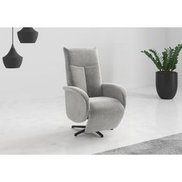 Sit & More sit&more TV-Sessel &raquo;Glendale&laquo; wahlweise mit Aufstehhilfe, 2 Motoren und Akku grau 100% Polyester Flachgewebe,manuellmit Gasdruck,mit 