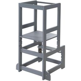 Roba Stehhilfe &raquo;Lernturm nach Montessori&laquo; () grau MDF B/H/T: 54cm x 90cm x 47cm