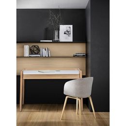 WOODMAN Schreibtisch &raquo;Feldbach&laquo; im schlichten skandinavischen Design, FSC -zertifiziert braun B/H/T: 126cm x 79cm x 60cm