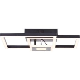 Brilliant LED Deckenleuchte &raquo;Avanza&laquo; LED-Modul Warmwei&szlig; LED-Profilleuchte, 40 x 40 cm, 2900 lm, 3000 K, schwenkbar, schwarz schwarz H: 9cm