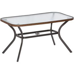 Merxx Gartentisch &raquo;Ravenna&laquo; 85x150 cm braun B/H/T: 85cm x 74cm x 150cm