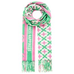 Zwillingsherz Damen Schal &raquo;"Love & More"&laquo; stylischer Schal mit Schriftzug bunt Einheitsgr&ouml;&szlig;e