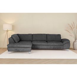 Die PlanBar Ecksofa &raquo;Ottomane MP-IN14007 L-Form, Breite 306 cm&laquo; wahlweise mit Schlaffunktion und verstellbaren Kopfst&uuml;tzen 100% Polyester B/H/T: 306cm