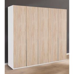 wimex Kleiderschrank &raquo;New York&laquo; in vielen Breiten, 208 oder 236cm hoch wei&szlig; B/H/T: 225cm x 208cm x 58cm, T&uuml;ren: 5 Stk.