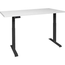 M&auml;usbacher Schreibtisch &raquo;Big System Office&laquo; Breite 140 cm, elektrisch h&ouml;henverstellbar schwarz B/H/T: 140cm
