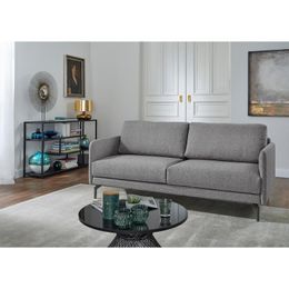 Creation BY ROLF BENZ 2-Sitzer &raquo;CR.450, Designsofa, Loungesofa&laquo; Armlehne sehr schmal, Alugussf&uuml;&szlig;e in umbragrau, Breite 150 cm grau NaturLEDER OSKAR (