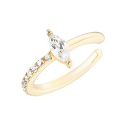 Firetti Damen Ohrklemme &raquo;Schmuck Geschenk Silber 925 Ear Cuff&laquo; mit Zirkonia (synth.) gold Silber 925 (Sterlingsilber)