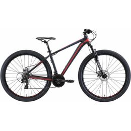 Bikestar Mountainbike 21 Gang Shimano RD-TY300 Schaltwerk Kettenschaltung f&uuml;r Damen und Herren, Kettenschaltung schwarz 43cm, 29 Zoll (73,66cm) Mountainbike