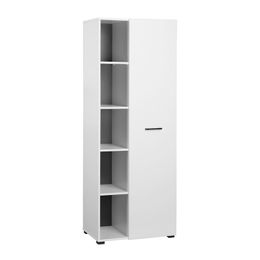 OTTO home Aktenschrank &raquo;Moid, moderner Mehrzweckschrank,&laquo; Ma&szlig;e: 64,5x41,5x175 cm, 5 F&auml;cher mit viel Stauraum wei&szlig; B/H/T: 64,5cm x 174,5cm x 41,5cm, 