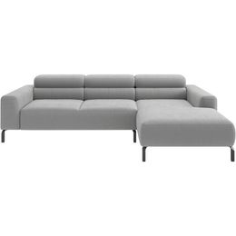 Home Affaire Ecksofa &raquo;Ecksofa, L-Form, incl. Kopfteilverstellung, Breite 258 cm&laquo; wahlweise elektrische Sitztiefenverstellung grau 95% Polyester, 5% 
