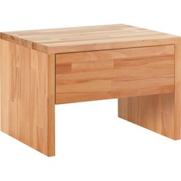 Hasena Nachttisch &raquo;Salva&laquo; beige Kernbuche massiv B/H/T: 48cm x 35cm x 40cm