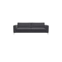 FLEXLUX 3-Sitzer &raquo;Fiore, super Sitzkomfort durch Kaltschaum im Sitz&laquo; breite Armlehnen, F&uuml;&szlig;e Alu grau 100% Polyester B/H/T: 229cm x 85cm x 92cm, 