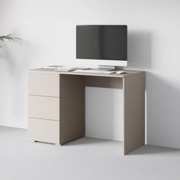 Home Affaire Schreibtisch &raquo;Vera, Computertisch mit LED-Beleuchtung&laquo; 1 Stk. tlg. Modernes Schreibtisch mit LED, Push-to-Open und 3 Schubladen. B/H/T: 