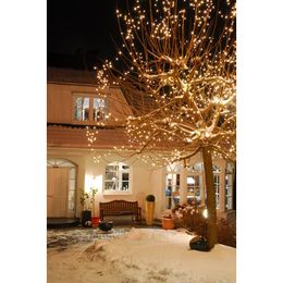 Konstsmide LED-Lichterkette &raquo;Weihnachtsdeko aussen&laquo; 40 Stk.-flammig LED Minilichterkette, 40 warm wei&szlig;e Dioden gr&uuml;n Dioden 40 Stk. Flammen 40 Stk., 