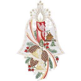 Fensterbild &raquo;Glocke mit Landschaft&laquo; Made in Germany bunt Polyester B/L: 21cm x 35cm