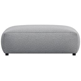 FLEXLUX Pouf &raquo;Lucera&laquo; modern & anschmiegsam, Kaltschaum, Stahl-Wellenunterfederung grau Kunststoff B/H/T: 104cm x 41cm x 82cm, Chenille