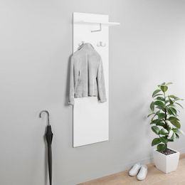 OTTO home Garderobenpaneel &raquo;Paris&laquo; 1 Stk. tlg. Wandgarderobe mit Doppelhaken und Kleiderstange (B/T/H): 40/21,5/130cm wei&szlig; Holzwerkstoff B/H/T: 40cm x