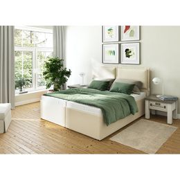 Maintal Polsterbett &raquo;Lyara&laquo; wahlweise ohne Matratze oder mit 3 Matratzenarten zur Auswahl beige Struktur fein (100% Polyester) Liegefl&auml;che L&auml;nge B: 200cm x 
