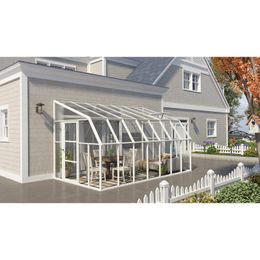 Gew&auml;chshaus &raquo;Sun Room&laquo; lebenslang widerstandsf&auml;hige Wandpaneele wei&szlig; B/H/T: 257cm x 266cm x 446cm