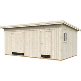 Palmako Ger&auml;tehaus &raquo;Kalle&laquo; natur beige Massivholz Einheitsgr&ouml;&szlig;e