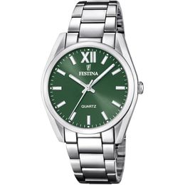 Festina Damen Quarzuhr &raquo;Boyfriend Collection&laquo; Armbanduhr, Damenuhr, Edelstahlarmband silber Einheitsgr&ouml;&szlig;e