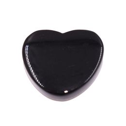 Firetti Edelstein &raquo;Schmuck Geschenk Herz&laquo; Onyx, Handschmeichler schwarz Einheitsgr&ouml;&szlig;e