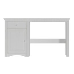 OTTO home Schreibtisch &raquo;Leuhan&laquo; Aus massiver Kiefer, mit einer Schublade, in zwei Farben wei&szlig; B/H/T: 129cm x 76cm x 48cm