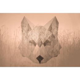 ARCHITECTS PAPER Fototapete &raquo;Atelier 47 Fox Graphic 2&laquo; abstrakt glatt Vlies, Wand, Schr&auml;ge, Decke orange Vlies B/L: 4m x 2,7m