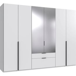 wimex Dreht&uuml;renschrank &raquo;Mugano&laquo; mit langen oder kurzen Griffen aus Metall, in vielen Breiten, 208 oder 236 cm hoch, Made in Germany Holzwerkstoff Wei&szlig;, B/H/