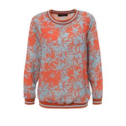 Aniston SELECTED Shirtbluse in orange-hellblau-wei&szlig; | Gr.: 38