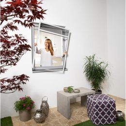 Windhager Insektenschutzrollo &raquo;Plus f&uuml;r Fenster, Fliegengitter mit Rahmen zum hochschieben&laquo; transparent ohne Bohren Moskitonetz Rollo 100 x 160 cm, erh&auml;ltlich 