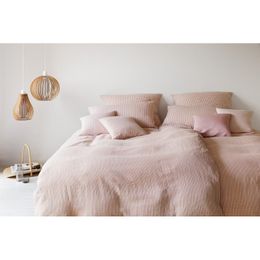 Elegante Bettw&auml;sche &raquo;Cozy&laquo; 2 Stk. angenehmes Hautgef&uuml;hl orange Halbleinen, Obermaterial: 50% Baumwolle, 50% Leinen B/L: 135cm x 200cm, 1 Stk., 1 Stk., 