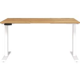 Germania Schreibtisch &raquo;Jet&laquo; moderne Farbvariationen, Breite 120/140/160/180 cm, Made in Germany wei&szlig; B/H/T: 140cm x 72cm x 80cm, Gestellfarbe wei&szlig;