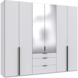 wimex Dreht&uuml;renschrank &raquo;Mugano&laquo; mit langen oder kurzen Griffen aus Metall, in vielen Breiten, 208 oder 236 cm hoch, Made in Germany Holzwerkstoff Wei&szlig;, B/H/