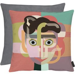 Apelt Dekokissen &raquo;Matilda&laquo; R&uuml;ckseite Uni Samt bunt Obermaterial: 100% Polyester B/L: 46cm x 46cm, 1 Stk.