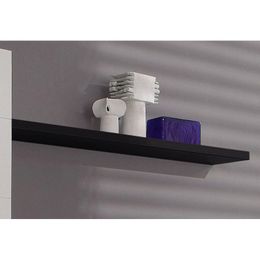 Wandregal &raquo;Aqua&laquo; Breite 80/100/120 cm schwarz B/H/T: 120cm x 3,2cm x 22cm, Breite 120cm
