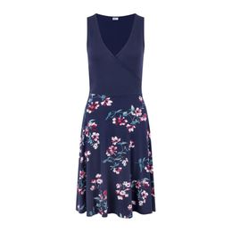 Beach Time Jerseykleid in marine-gebl&uuml;mt-bedruckt | Gr.: 40