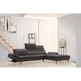 Creation BY ROLF BENZ Ecksofa &raquo;CR.420, Designecksofa, bequem, verstellbare R&uuml;ckenlehne, L-Form&laquo; in 2 Qualit&auml;ten, Holzrahmen in Eiche Natur oder 