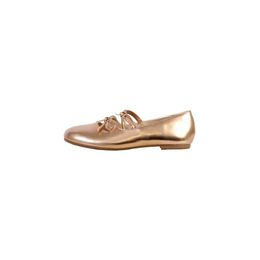 Poti Pati Supermodische Ballerinas f&uuml;r Kinder mit Gummiz&uuml;gen Gold | Gr.: 35