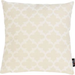 done. Dekokissen &raquo;Windsor Milano&laquo; Jacquardgewebte Kissenh&uuml;lle ohne F&uuml;llung mit Rei&szlig;verschluss, 1 St&uuml;ck beige Baumwolle, Polyester B/L: 45cm x 45cm, 1 