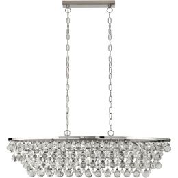 Searchlight H&auml;ngeleuchte &raquo;H&auml;ngeleuchte Michelle, 5-flammig&laquo; E27 1 Stk. Glamour&ouml;s silber 5, H: 28cm, 1 Stk.