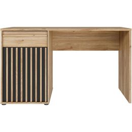 FORTE Schreibtisch &raquo;Soft Close und Vollauszug, viel Stauraum, in 2 Farben erh&auml;ltlich&laquo; braun B/H/T: 130cm x 76cm x 60cm