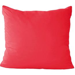 Primera Kissenbezug &raquo; Mako-Feinjersey Kissenbezug im Doppelpack&laquo; In vielen Uni-T&ouml;nen rot Feinjersey, Obermaterial: 100% Baumwolle B/L: 80cm x 80cm, 2 Stk., 