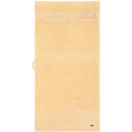 Lacoste Handtuch &raquo;LLECROCO&laquo; mit Label-Applikationen beige Frottier, Obermaterial: 100% Baumwolle B/L: 50cmx100cm, 1 Stk., Frottier