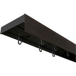 SN DECO GROUP Gardinenschiene &raquo;Vorhangschiene SH (1) mit Blende 5 cm&laquo; 2 l&auml;ufig-l&auml;ufig Fixma&szlig; braun Kunststoff B/L: 440cm, 2 l&auml;ufig