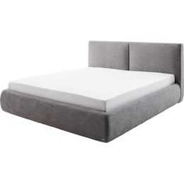 Meise M&ouml;bel meise.m&ouml;bel Polsterbett &raquo;Atesio&laquo; Wahlweise mit Lattenrost, Matratze und Bettkasten grau Bezug Bett: Stoff (90% Polyester, 10% Baumwolle) Liegefl&auml;che 