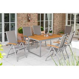 Merxx Garten-Essgruppe &raquo;Naxos&laquo; braun Obermaterial: 100% Polyester Einheitsgr&ouml;&szlig;e