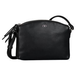 Tom Tailor Damen Tom Tailor Umh&auml;ngetasche &raquo;Roma&laquo; aus fein genarbtem Lederimitat, modisch schlicht schwarz B/H/T: 25cm x 17cm x 7,5cm
